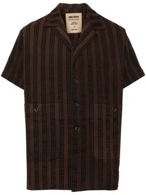 UMA WANG Striped Short Sleeves Shirt