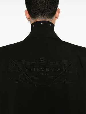 Vetements Logo-embroidered Blazer - Black
