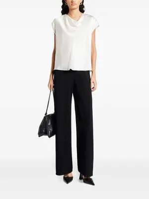 Vince Cowl-neck Silk Blouse - Neutrals