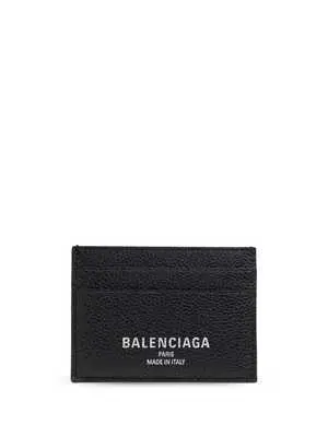 Balenciaga Logo Card Holder - Black