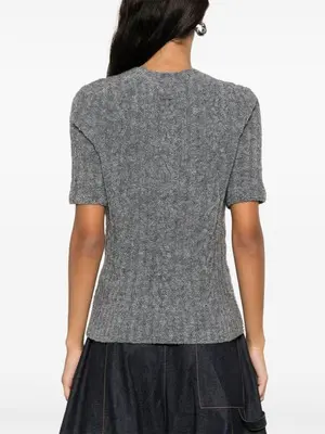 JW Anderson Cable-knit Short-sleeve T-shirt