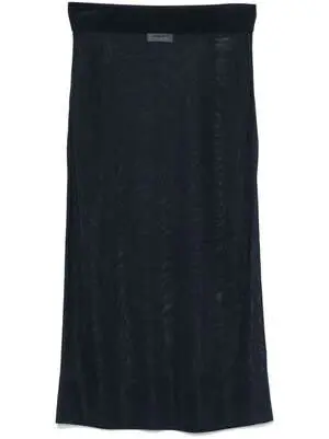 Knit Pencil Midi Skirts
