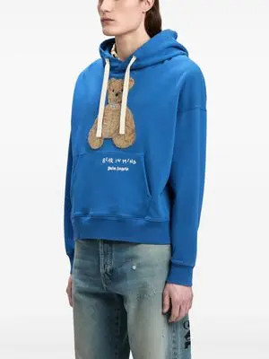 Palm Angels Bear Appliqué Hoodie