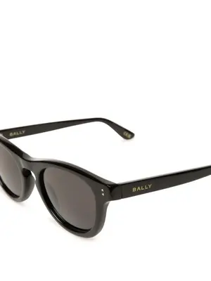 Bally Dieter Round Frame Sunglasses - Black