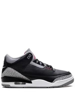 JORDAN Air 3 Cement Sneakers - Black