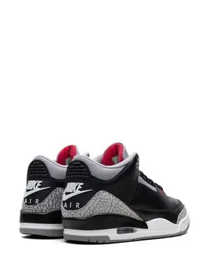 JORDAN Air 3 Cement Sneakers - Black