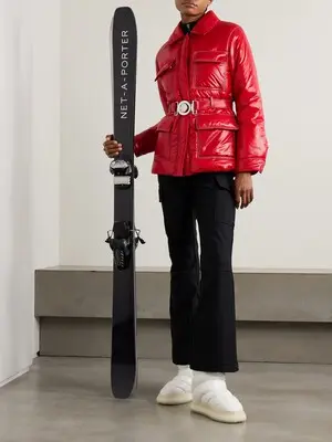 Perfect Moment Jade Belted Quilted Ski Jacket