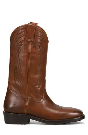 Frye Nash Deco Western Boots - Caramel