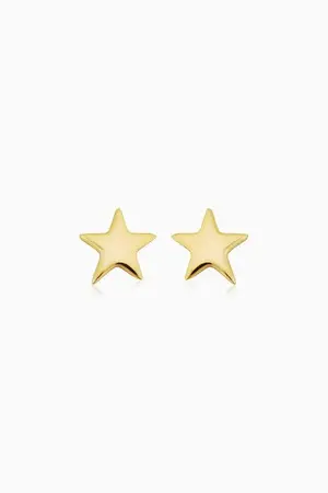 ORADINA 14k Gold Starry Night Stud Earrings - Yellow Gold