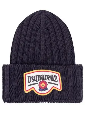 Dsquared2 DSQUARED2 Wool Bonnet Blue