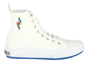 MARCELO BURLON COUNTY OF MILAN Vulcanized High-Top Sneakers White/multi