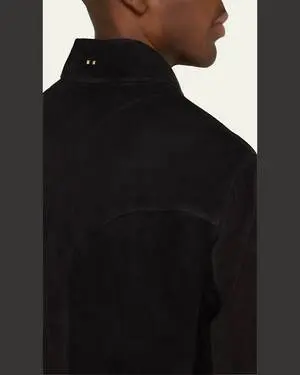 SAVAS Lowry Leather Overshirt - Black