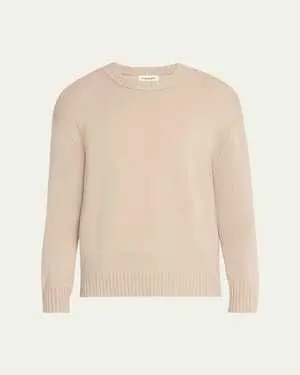 FRAME Wool-cashmere Crewneck Sweater - Grey Beige