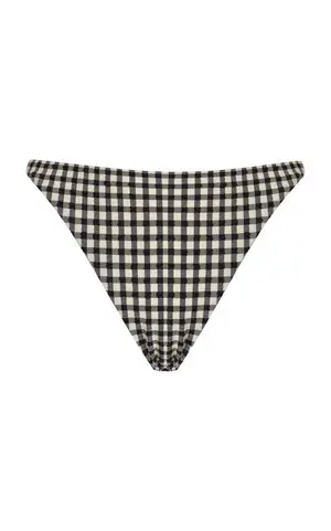 JUILLET Edie High-rise Bikini Bottom - Plaid