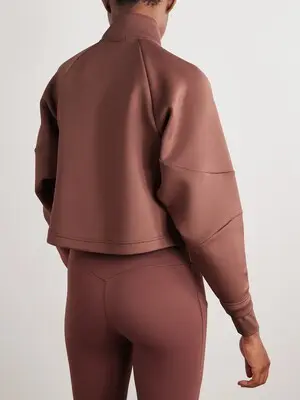 Nike Prima Cropped Dri-fit Half-zip Sweatshirt