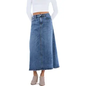 WASH LAB DENIM Remi Maxi Skirt - Remi Blue
