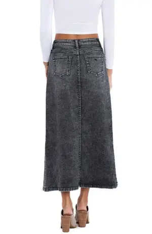 WASH LAB DENIM Remi Maxi Skirt - Remi Grey