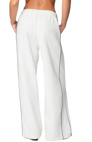 EDIKTED Piped Wide Leg Sweatpants