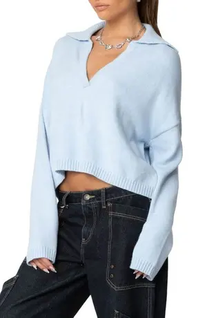 EDIKTED Marcie Oversize Crop Sweater