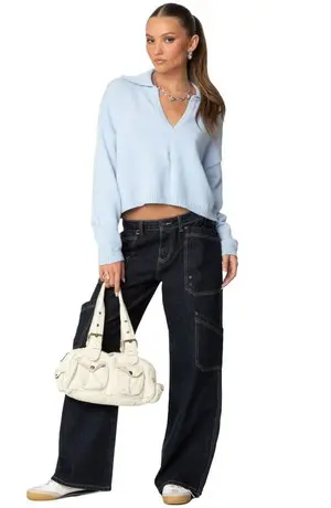 EDIKTED Marcie Oversize Crop Sweater