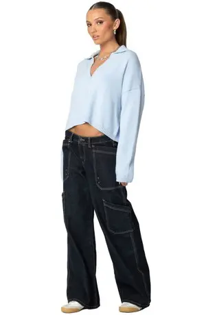 EDIKTED Marcie Oversize Crop Sweater