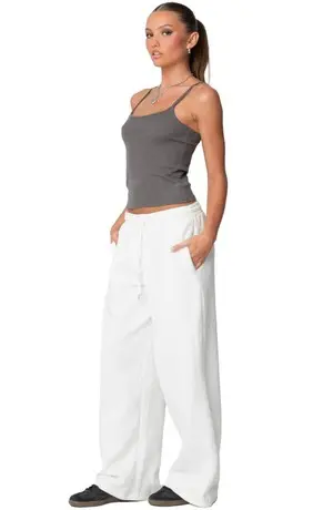 EDIKTED Deanna Cotton Tank - Gray