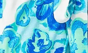ALIVIA Joey Print Robe - Floral Pond Blue