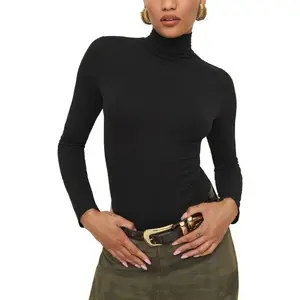 REFORMATION Nell Turtleneck Jersey Top