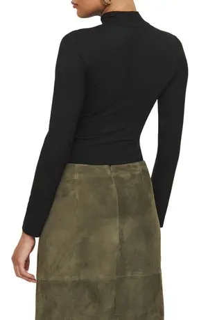 REFORMATION Nell Turtleneck Jersey Top