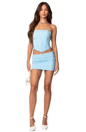 EDIKTED Lucina Bow Detail Corset