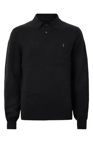 ALLSAINTS Statten Polo Sweater - Black