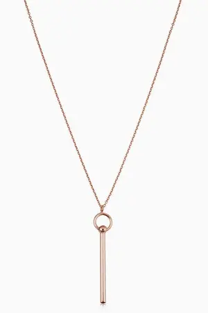 ORADINA 14k Gold Villa Pendant Necklace - Rose Gold