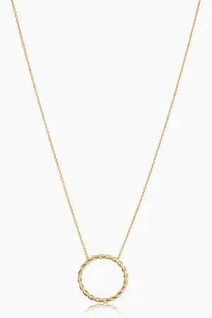 ORADINA 14k Gold Caesar Pendant Necklace