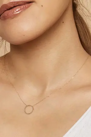 ORADINA 14k Gold Caesar Pendant Necklace
