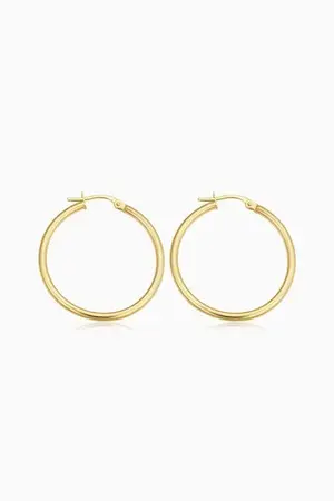 ORADINA 10k Gold Hoop Earrings - Yellow Gold