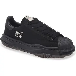 Mihara Yasuhiro Blakey Canvas Sneakers - Black/black