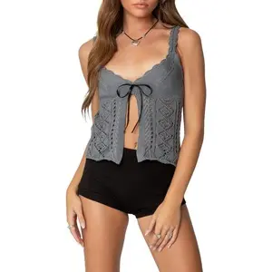 EDIKTED Josepha Split Front Knit Camisole