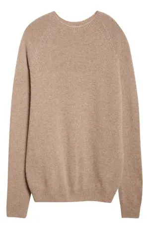 Sunspel Lambswool Crewneck Sweater - Sandstone