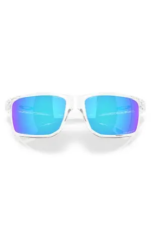 Oakley 62mm Prizm™ Polarized Rectangle Sunglasses - Clear