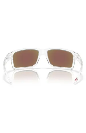 Oakley 62mm Prizm™ Polarized Rectangle Sunglasses - Clear