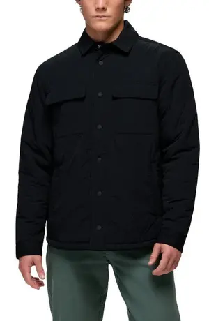 Prana Encinitas Quilted Jacket - Black/black
