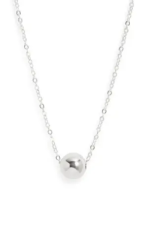 SET & STONES Reina Bead Pendant Necklace - Silver