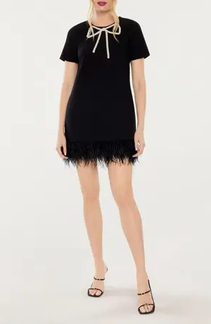 Likely Marullo Crystal Bow Shift Dress