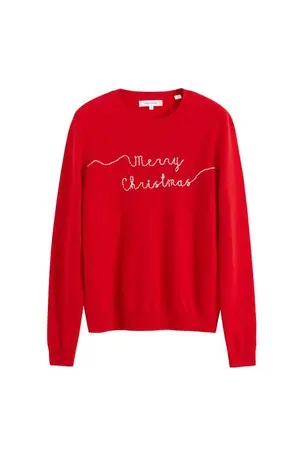 Chinti & Parker Wool-cashmere Merry Christmas Sweater