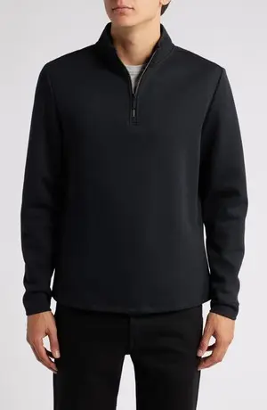 Robert Barakett Hanwell Half Zip Pullover - Black