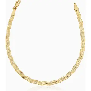 ORADINA 10k Gold Herringbone Bracelet - Yellow Gold