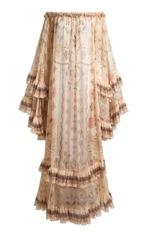 Etro Off-the-shoulder Silk Maxi Dress