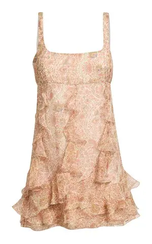 Etro Ruffled Silk Mini Dress
