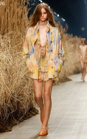 Etro Ruffled Paisley Print Silk Mini Dress