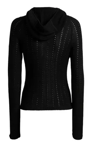 Etro Zipped Knit Cotton-blend Sweater - Black